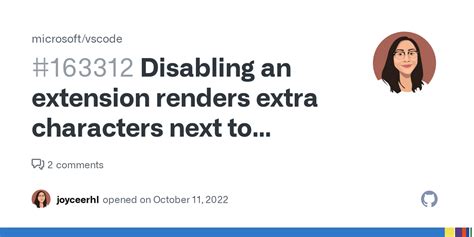 Disabling An Extension Renders Extra Characters Next To Disabled Indicator · Issue 163312