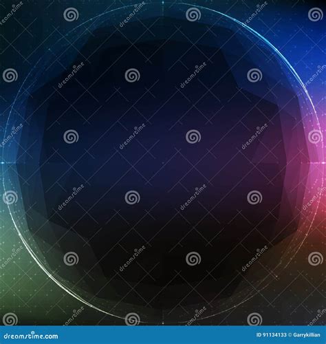 Abstract Vector Polygonal Cyber Sphere Triangle Spherical Mesh