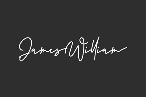 James William Demo Font · 1001 Fonts