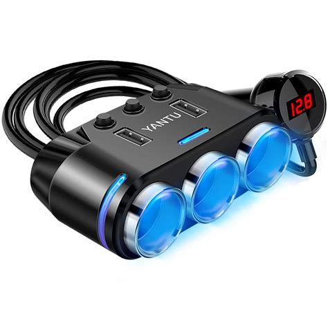 Amazon YANTU Cigarette Lighter Adapter Splitter With 150W 3