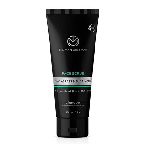 The Man Company Charcoal Lemongrass And Eucalyptus Face Scrub 100 Gm