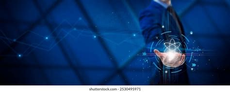 Quantum Computer With Futuristic Interface Photos Images And Pictures Shutterstock