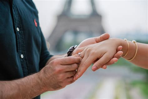 Eiffel Tower Sunrise Surprise Proposal By Pierre Paris Photographer