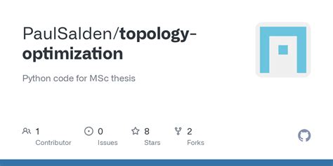 Github Paulsaldentopology Optimization Python Code For Msc Thesis