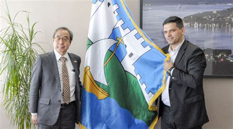 Средба на градоначалникот Пецаков со јапонскиот амбасадор • Webohrid