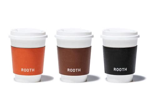 Rooth 2 3 3 SPREAD Paper Cup Design Coffee Sleeve Design Coffee