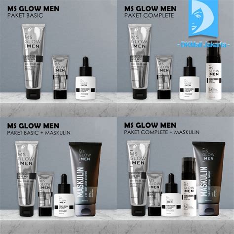 Jual Ms Glow Men Paket Basic Complete Skincare Pria BPOM Perawatan