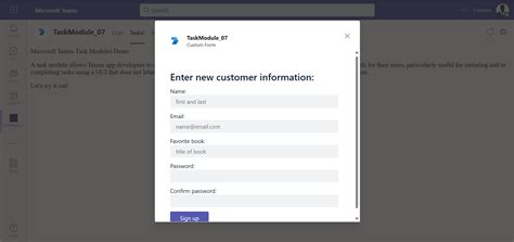 Teams Dialog Referred As Task Modules In TeamsJS V1 X Code Samples