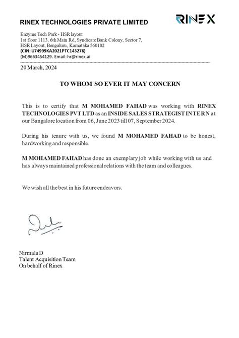 Internshipcompletion Careerdevelopment M Mohamed Fahad