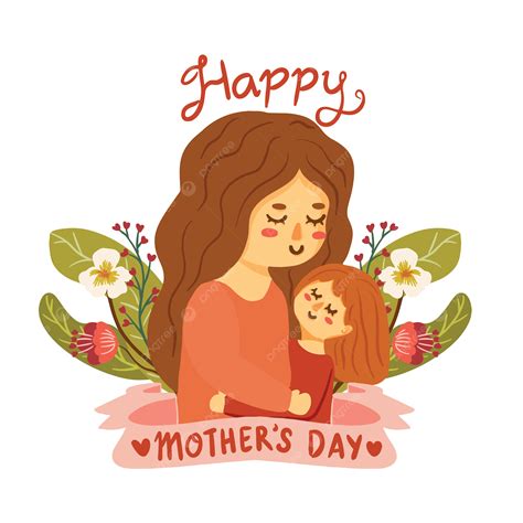 Happy Mothers Day Flower Nature Vector Mothers Day Card Flower Png