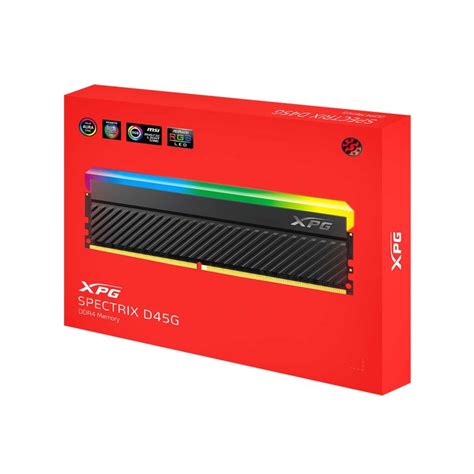 ADATA XPG SPECTRIX D45G RGB 16GB 2 X 8GB DDR4 DRAM 4133MHz CL19 1 35V