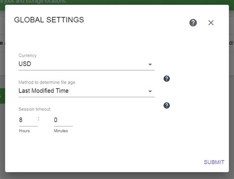 Configure Global Settings