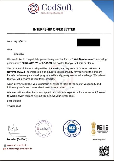 Bhumika On Linkedin Internship Webdevelopment Codsoft