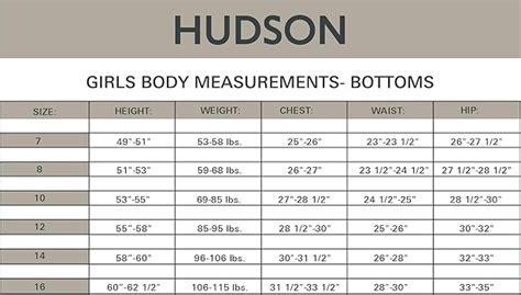 Hudson Jeans Size Chart Store