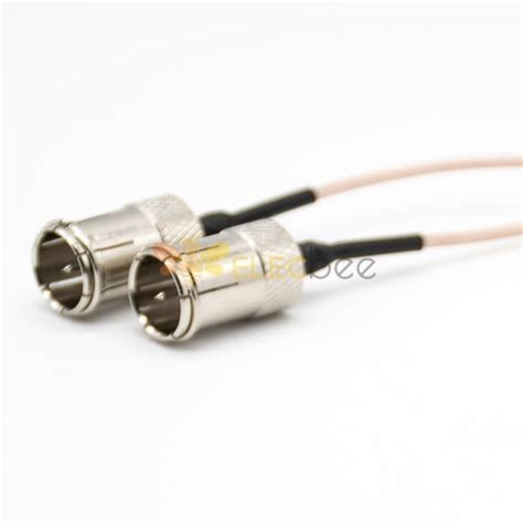 F Type Quick Plug Rf Coax Coaxial Cable Connector Straight Rg178 1m