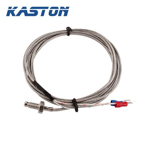 2 Wire Stainless Steel Screw Probe E J K Type High Temperature Sensor