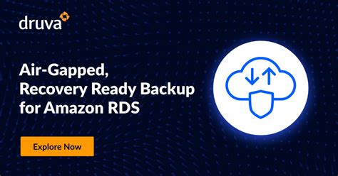 Defeat Threats With Air Gapped Recovery Ready Amazon Rds Backups Druva
