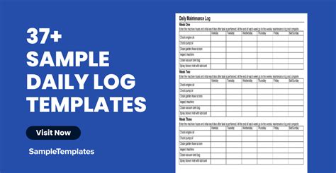 Free 37 Daily Log Templates In Ms Word