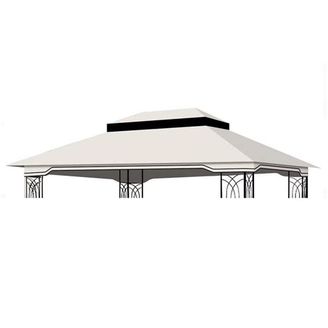 Ogetfuur 10 Ft X 12 Ft Beige Outdoor Patio Gazebo Replacement Canopy