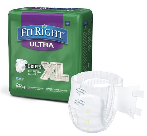 FitRight Plus Diapers With Tabs X Large 57 66 Ports International