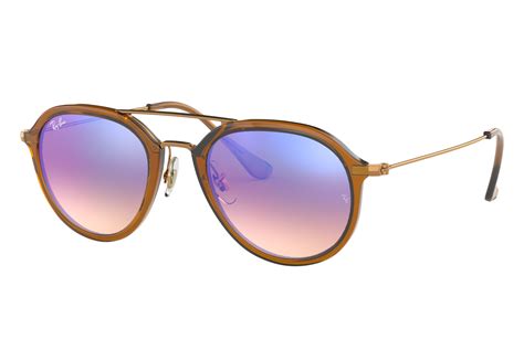 Brown Sunglasses In Blue Gradient Flash And Rb4253 Rb4253 Ray Ban®