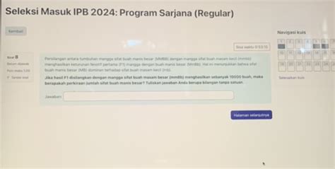 Seleksi Masuk IPB 2024 Program Sarjana StudyX