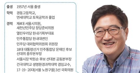 프로필 우원식 문재인 정부 첫 여당 원내대표 선출