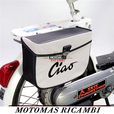 Borsa Portaoggetti Da Sella Portapacchi Per Piaggio Ciao 50 Motomas