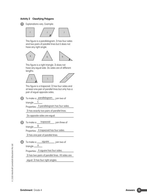 Ans 82 Classifying Polygons Enrichment Pdf