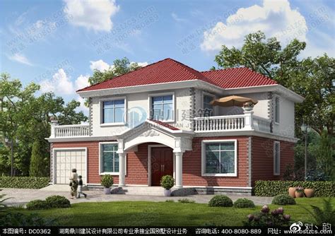 二层带车库露台新农村自建房设计图纸平面图