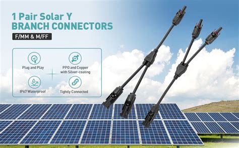 Amazon Maelorso Solar Panel Y Branch Connectors Parallel Adapter