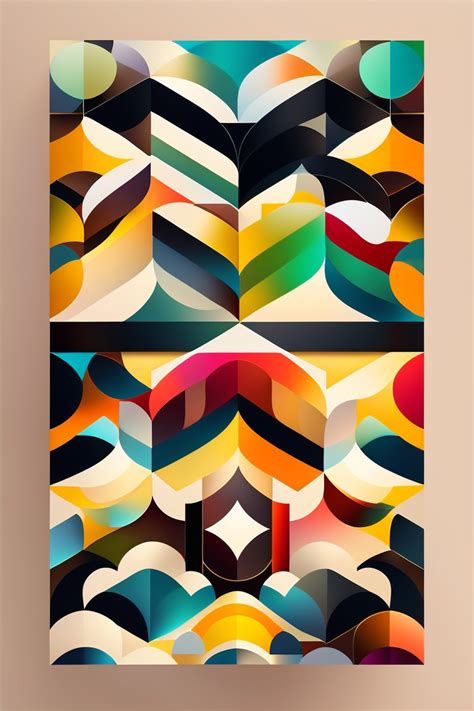 Lexica Abstract Geometric Print Uma estampa geométrica abstrata formas e linhas que