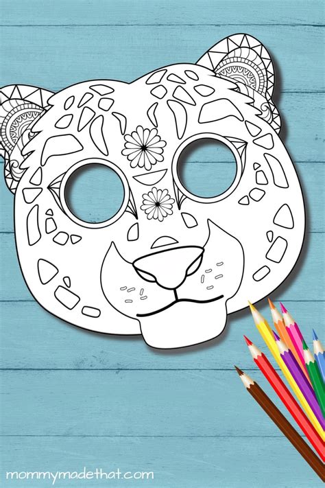 Free Printable Tiger Mask And Super Cute Tiger Face Template Tiger Mask