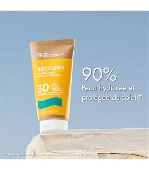 Waterlover Creme Solaire Spf50 Visage Protection Jeunesse Biotherm