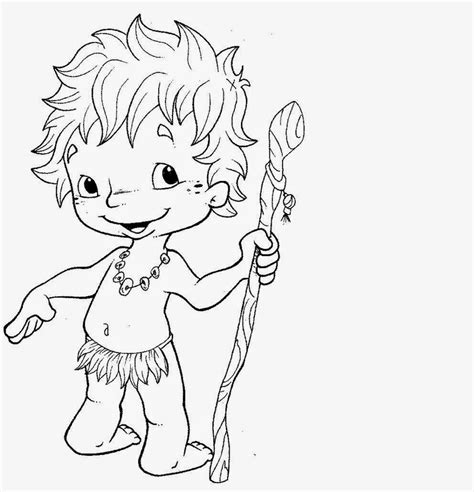 Curupira Para Colorir