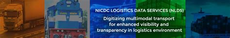 Nicdc Logistics Data Services Nlds On Linkedin Ulip Ldb Logistics