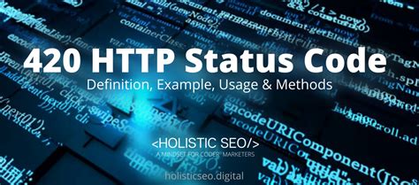 420 response status code definition example usage methods