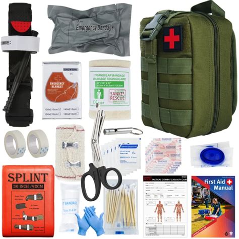 FPWNGL Compact Essential and Tactical Military IFAK Survival Kit with ...