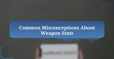 Why I Stopped Ignoring Weapon Stats Sg