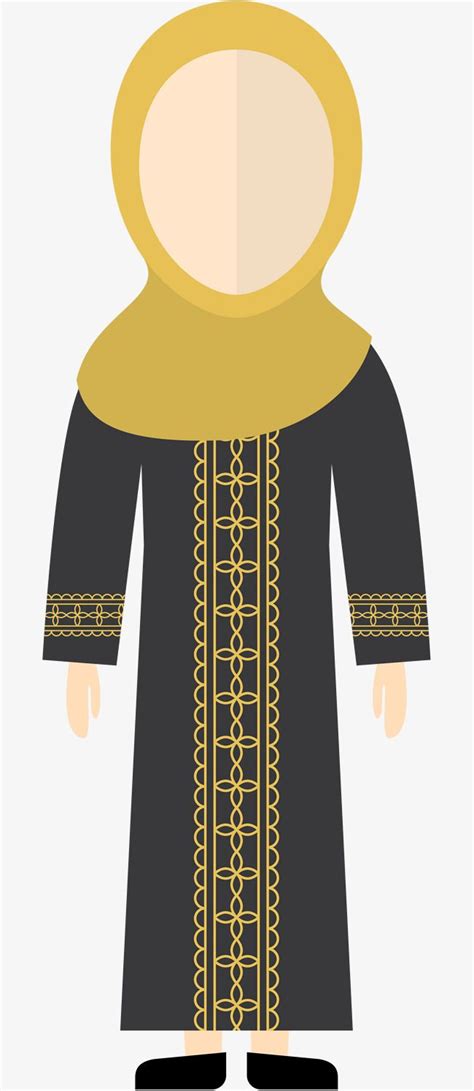 Yellow Minimalist Islamic Women Png Images Yellow Simple Islam Png