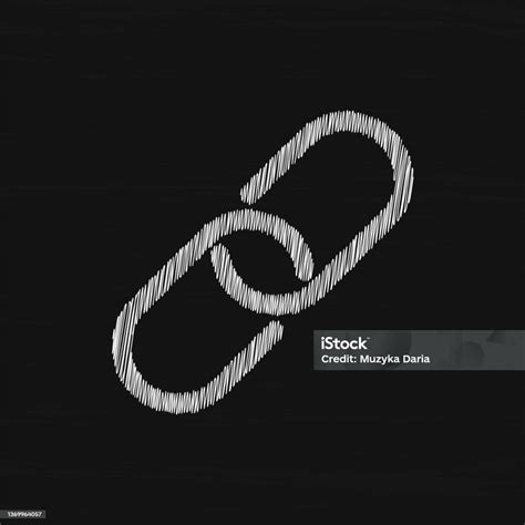 Link White Sketch Vector Icon Link Icon Vector For Web Computer And