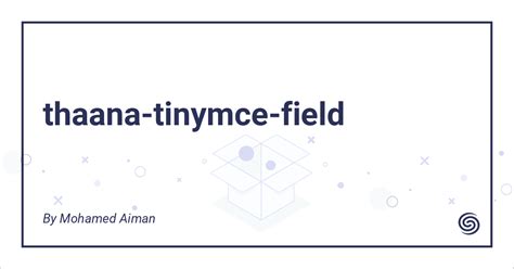 thaana tinymce field nova packages