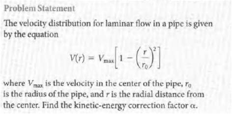 Solved Problem Statement The Velocity Distribution For