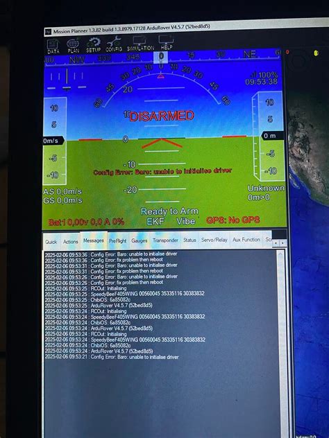 F405 Speedybe Config Error Baro Unable To Initialise Driver Ground Control Software