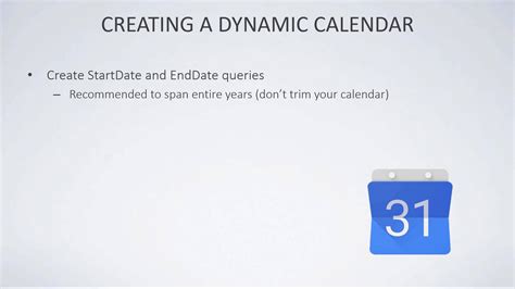Creating Dynamic Calendars Theory Microsoft Excel Power Pivot