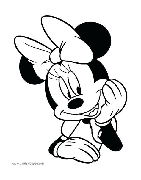 Minnie Mouse Line Drawing Free Download On Clipartmag