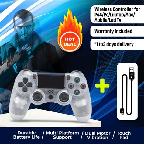 Ps4 Bluetooth Controller Wireless Controllers Hg World