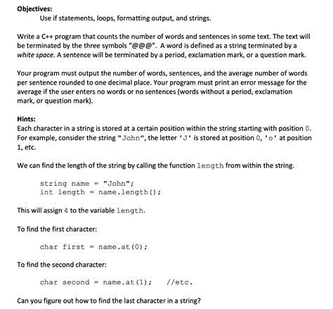 Solved Objectives Use If Statements Loops Formatting