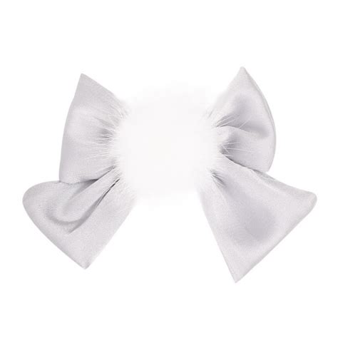 Esell Ro ⋆ Set 2 Clame Pentru Fetite Fundita Cu Pufulet Culoare Roz