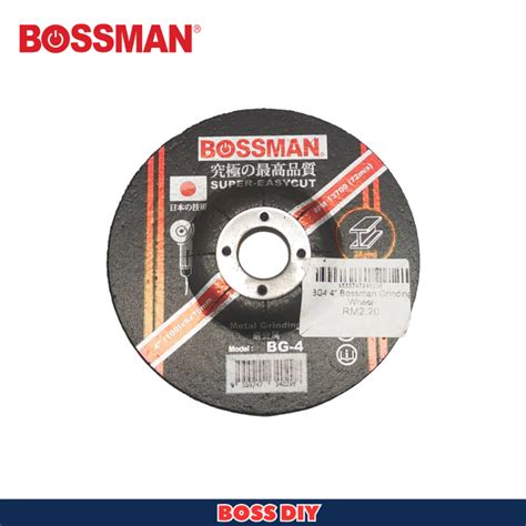 Bossman BG 4 Metal Stainless Steel Cutting Grinding Disc Mata Potong